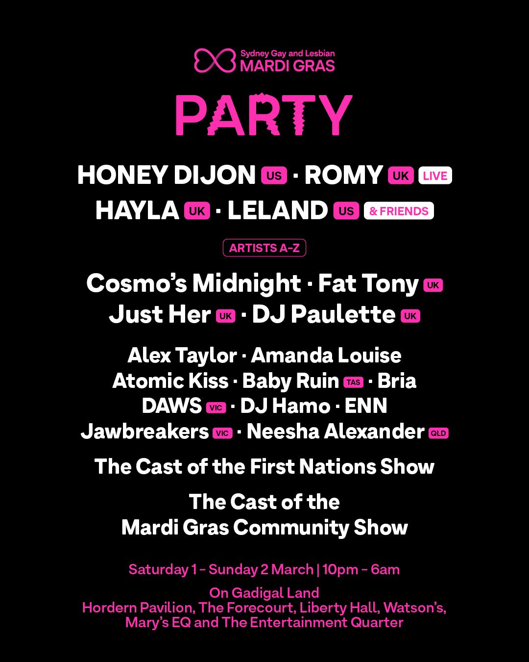 MARDI GRAS PARTY 2025 - The Hordern Pavilion